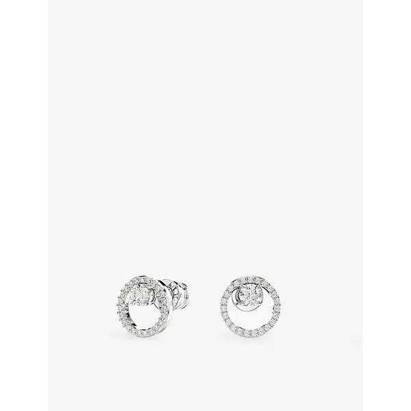 SWAROVSKI Constella Rhodium-plated Zirconia Stud Earrings - Silver