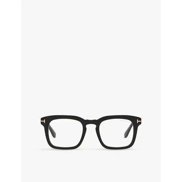 TOM FORD Tr001964 Square-frame Acetate Optical Glasses - Black
