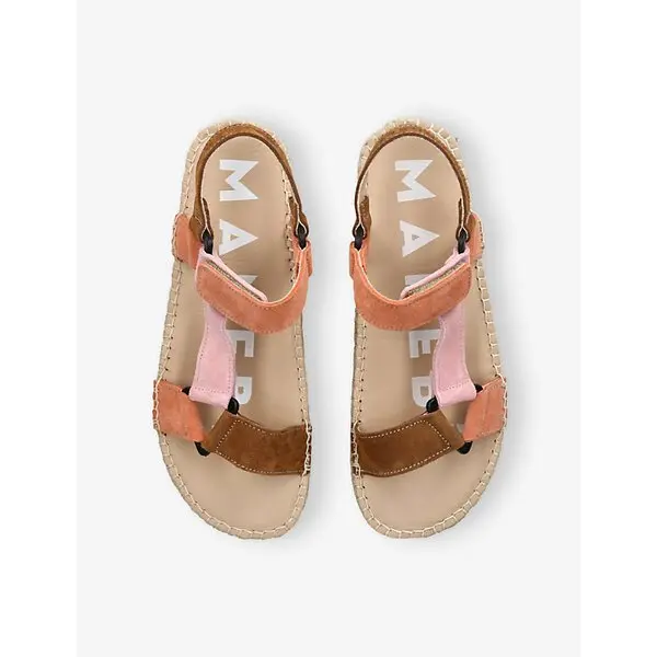 Manebí Contrast Colour Suede Hiking Sandals