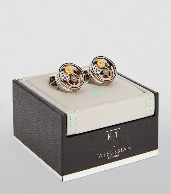 Tateossian Circle Gear Cufflinks