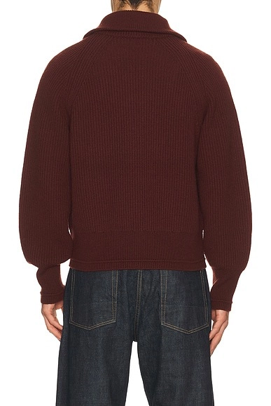 ENTIRE STUDIOS Blimp Quarter Zip Sweater - Bean