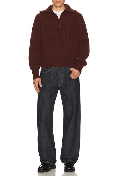 ENTIRE STUDIOS Blimp Quarter Zip Sweater - Bean