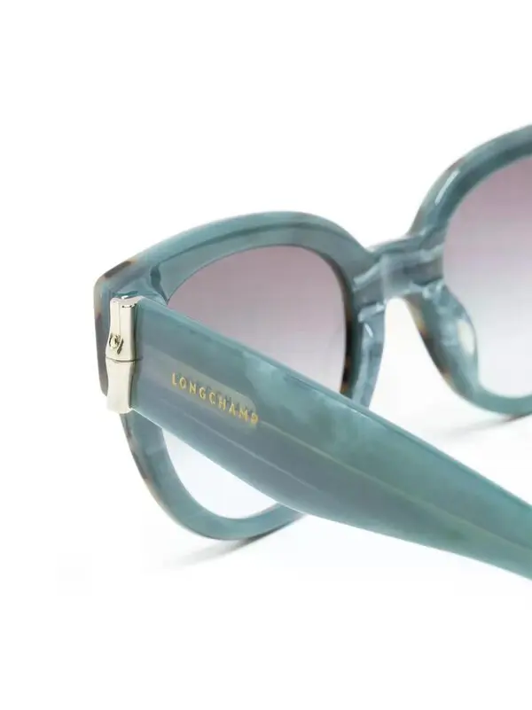 Longchamp Tortoiseshell Effect Cat-eye Sunglasses