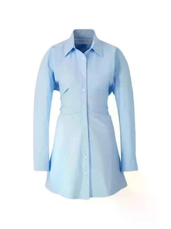 Alexander Wang Long-sleeve Mini Dress - Blue