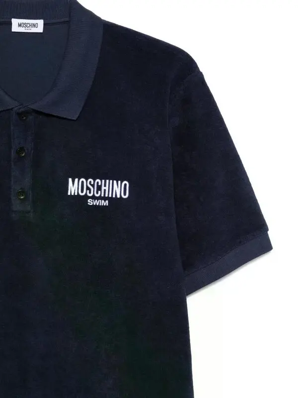 Moschino Collared Polo Shirt - Blue