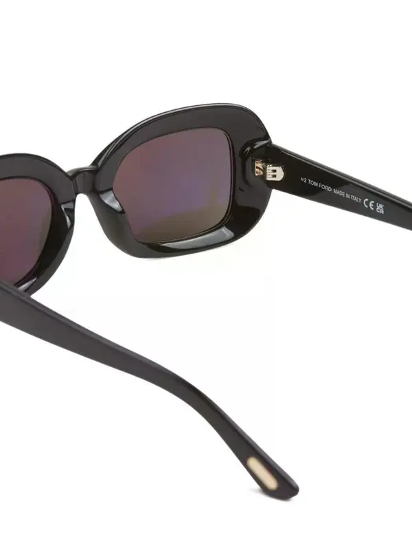 TOM FORD Rectangle Frame Sunglasses - Black
