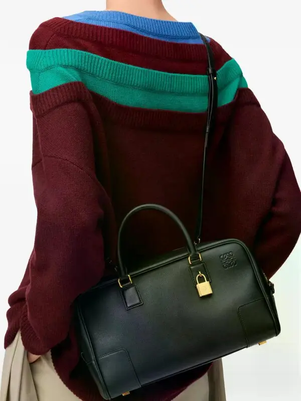 Loewe Amazona 28 Leather Tote Bag - Black