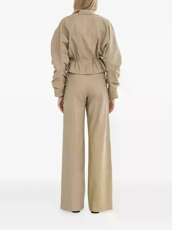 NISSA Wide Leg Pinstripe Trousers