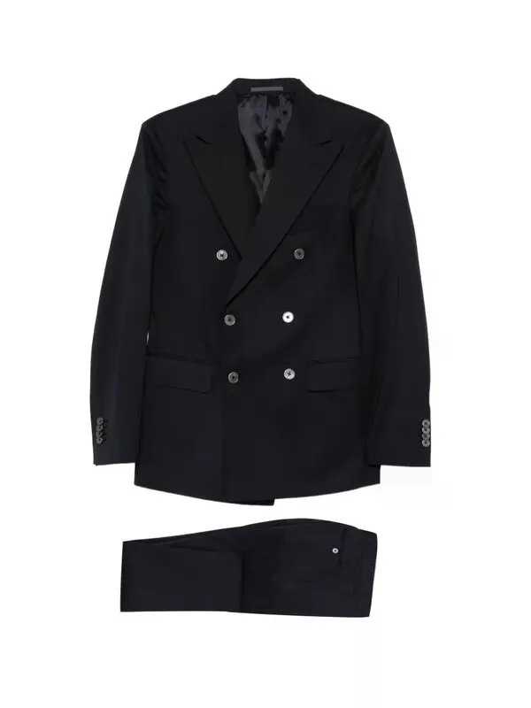 CENERE GB Flap-pocket Double-breasted Suit