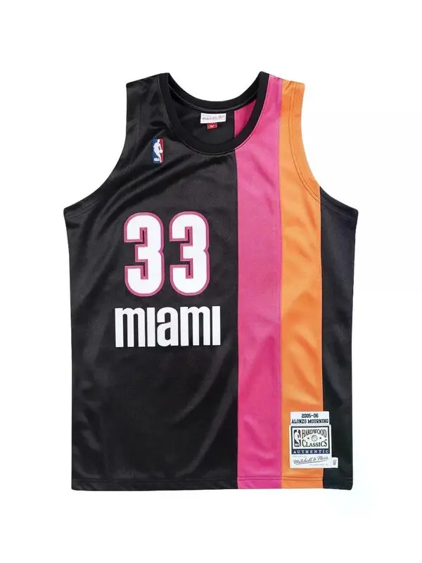 Mitchell & Ness X Nba Alonzo Mourning 2005-06 Miami Heat Alternate Jersey
