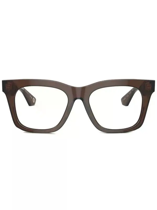 Burberry Square Frame Glasses - Brown