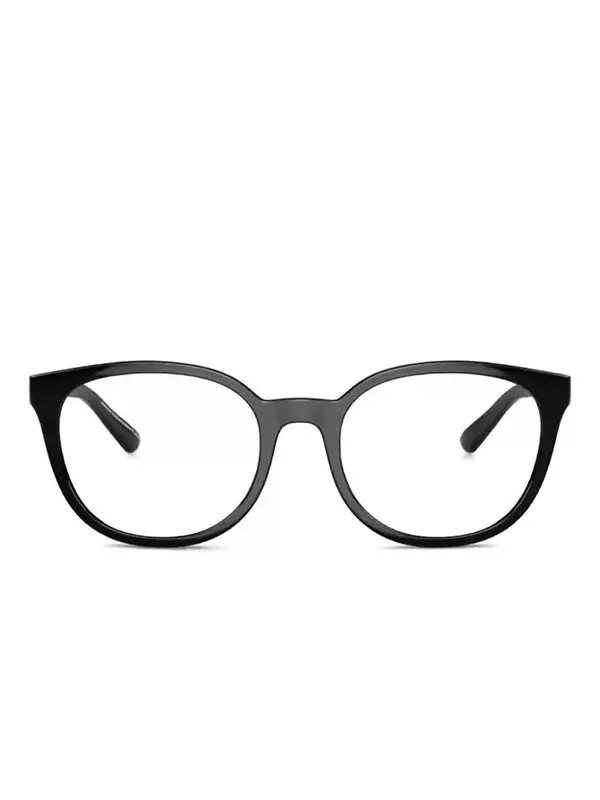 Armani Exchange Round Frame Eyeglasses - Black