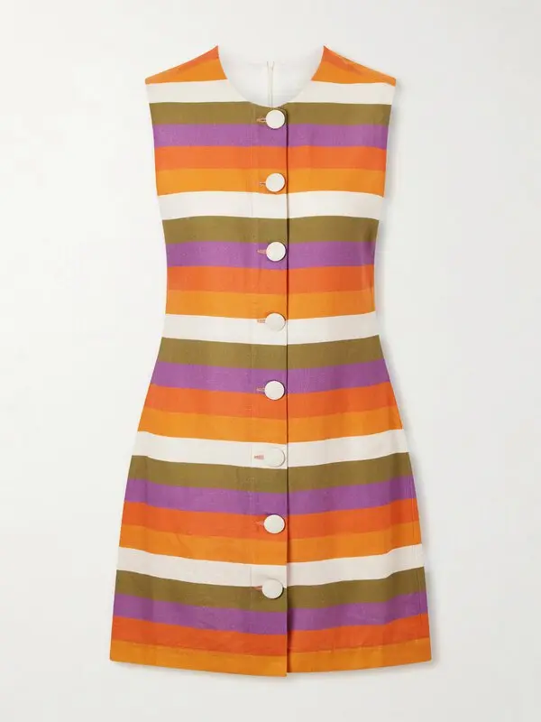 DESTREE Camille Striped Mini Dress - Multi