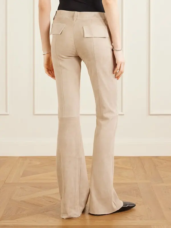 Stouls Pawlonia Suede Flared Trousers