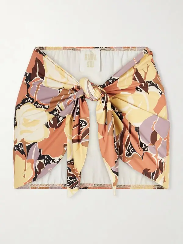 Anna Sui Desert Printed Jersey Pareo