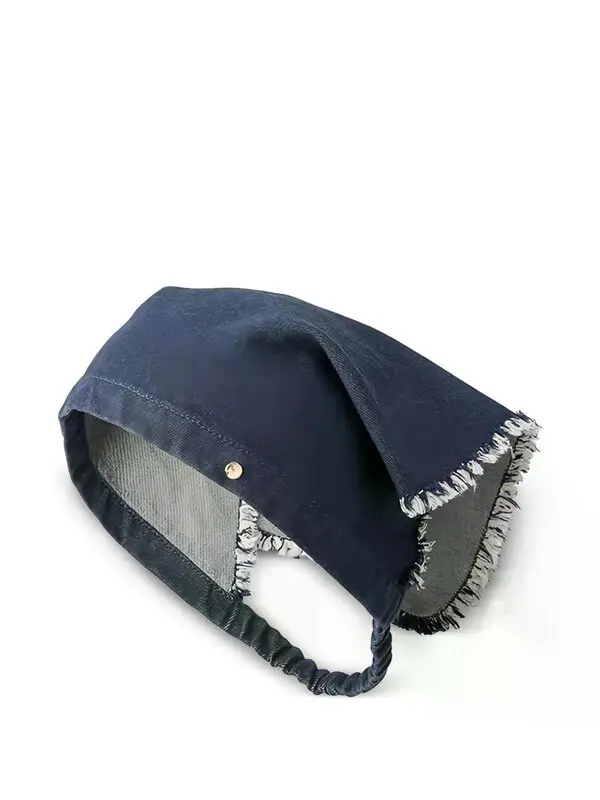 MAISON MICHEL Natasha Fringed Hat - Blue