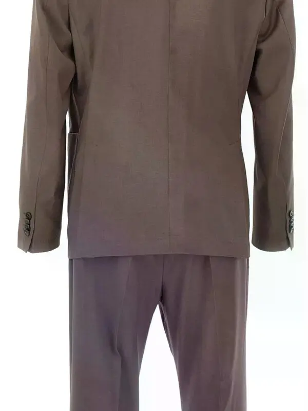 MANUEL RITZ Logo-pin Patch-pocket Suit