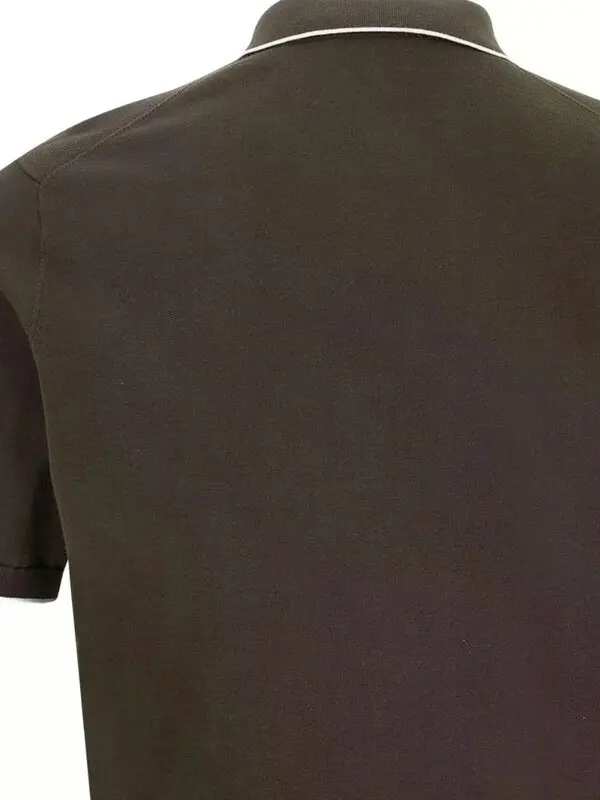 KANGRA Piped-trim Polo-collar T-shirt