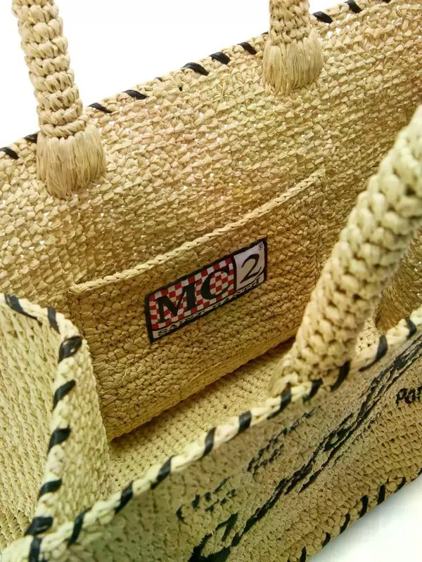 MC2 SAINT BARTH Collette Raffia Tote Bag