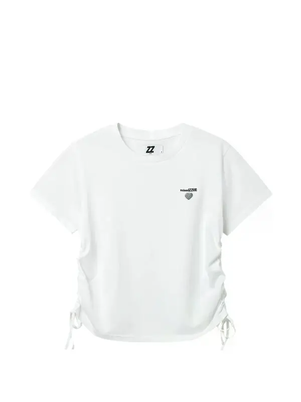 Izzue Drawstring-details T-shirt - White