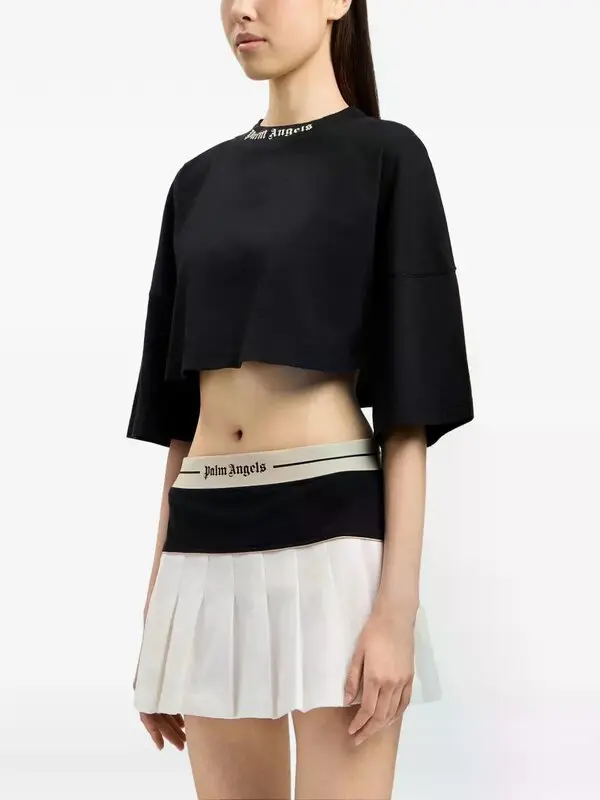 Palm Angels Cropped Logo T-shirt