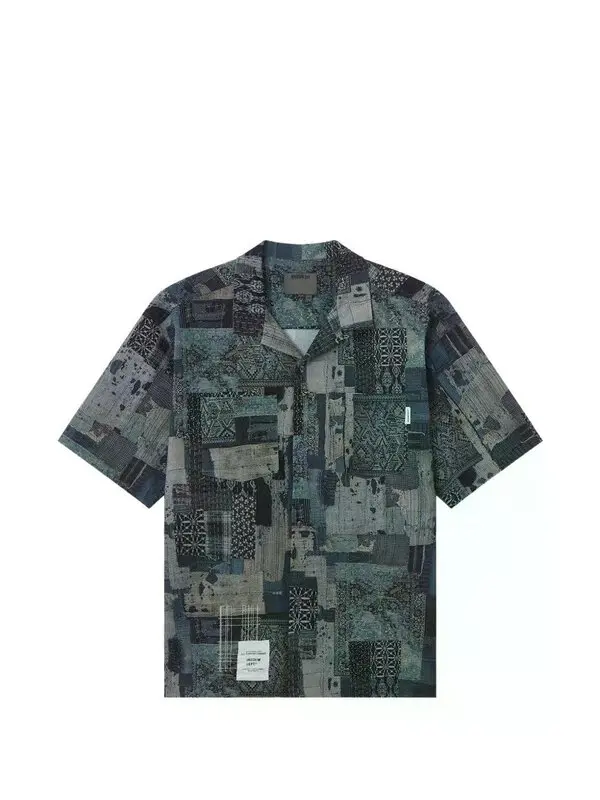 MUSIUM DIV. Patterned Shirt - Blue