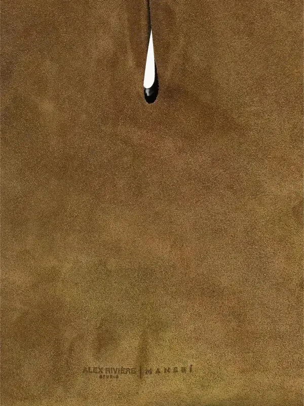Manebí X Alex Rivière Studio Louis Suede Shoulder Bag - Brown