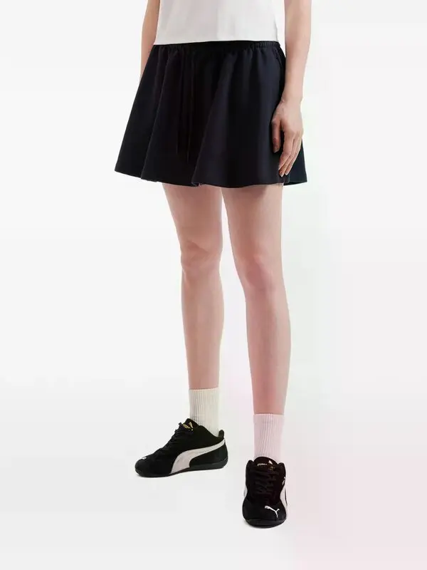 MINI CREAM Drawstring Skirt