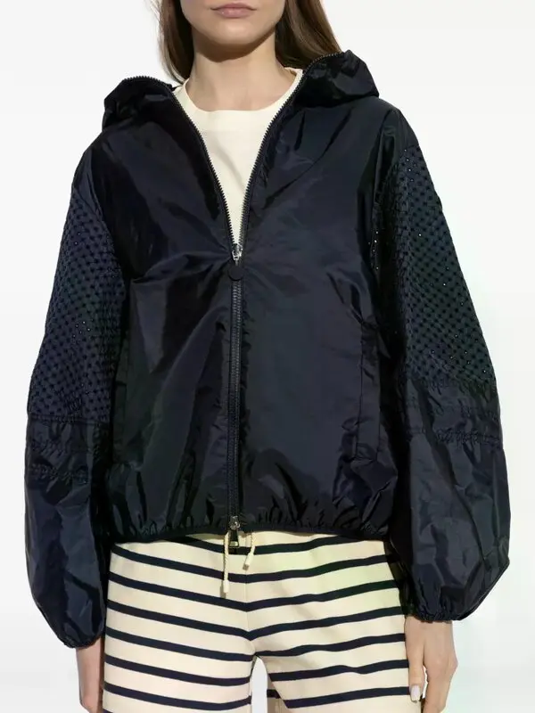 Moncler Zelkova Perforated Nylon Jacket - Blue