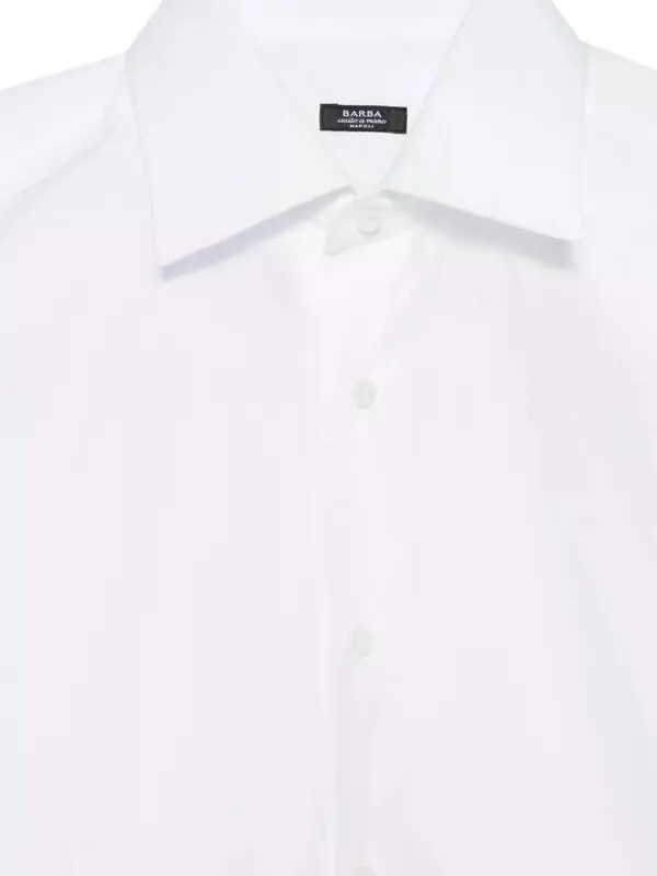 BARBA NAPOLI Curved Hem Shirt - White