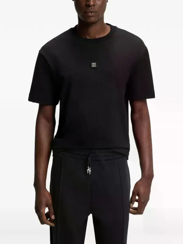 Hugo Logo-plaque T-shirt - Black