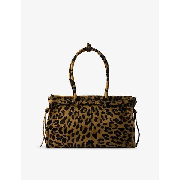 Prada Bonnie Large Printed Leather Handbag