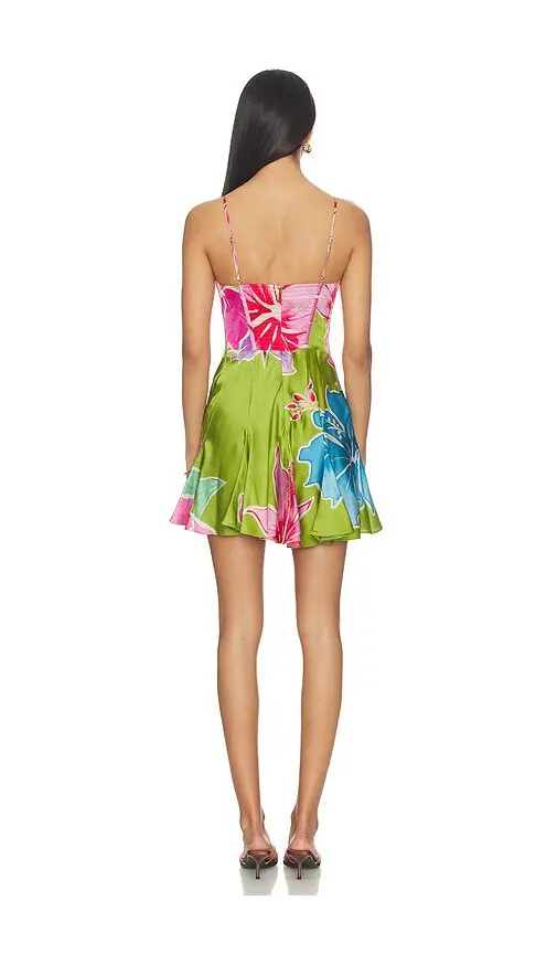 Retrofete Kyona Dress - Fuchsia,green