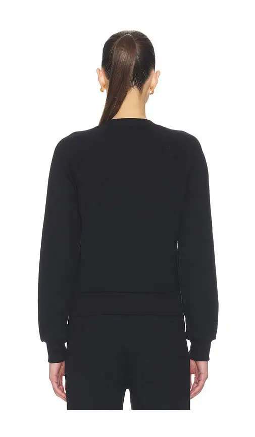 Eterne Shrunken Raglan Sweatshirt - Black