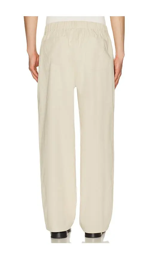 FRAME Relaxed Cotton Twill Trousers - Brown