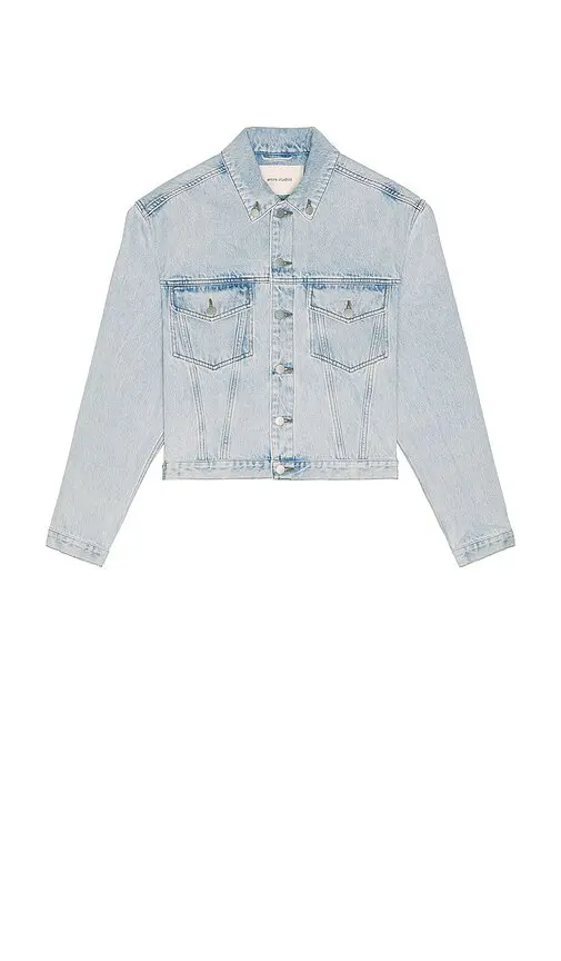 ENTIRE STUDIOS Shrunken Denim Jacket - Blue