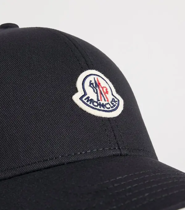 Moncler Embroidered Logo Baseball Cap - Black