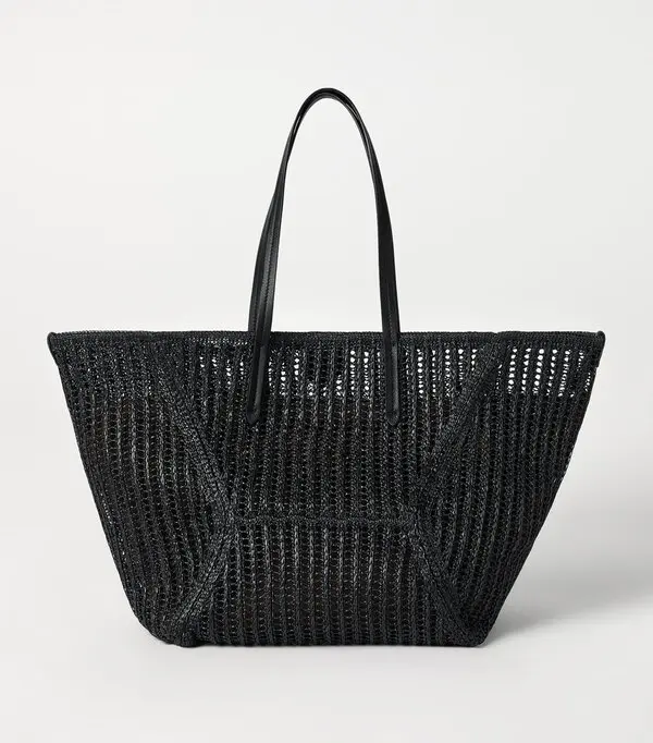Brunello Cucinelli Techno Raffia Knit Bc Duo Tote Bag