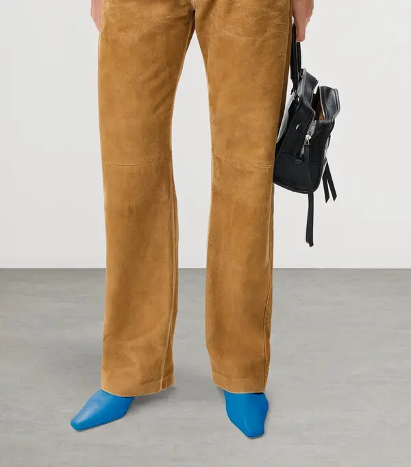 Loewe Lambskin Emily Heeled Mules 45