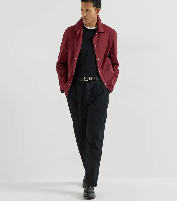 Brunello Cucinelli Cashmere Silk Crew Neck Sweater - Black