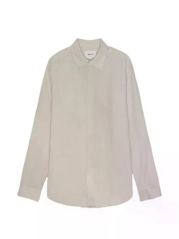 Nn07 Buttoned Long-sleeve Shirt - Neutrals