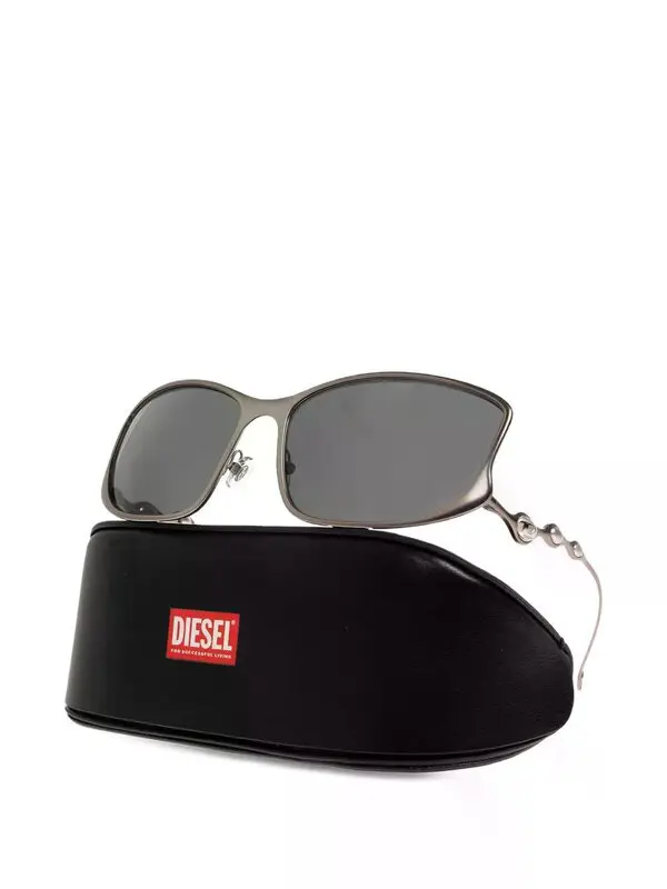 DIESEL® Oval Embellished Sunglasses