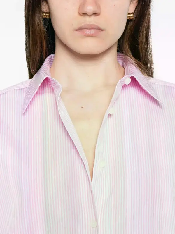 TOTEME Striped Tumbled Shirt