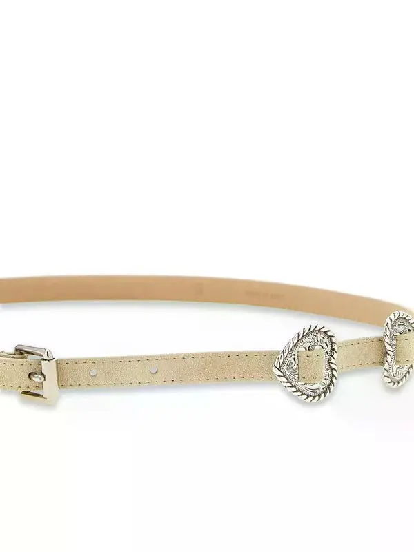 KATE CATE Ranchera Suede Belt - Neutrals
