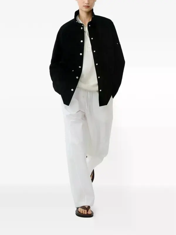 Studio Nicholson Dash Press-stud Suede Jacket