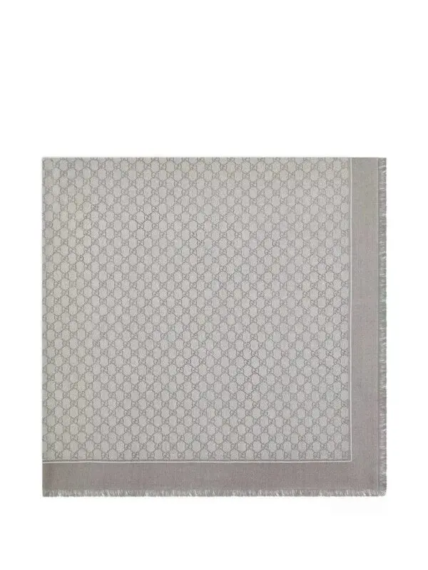 Gucci Gg Wool Scarf - Neutrals