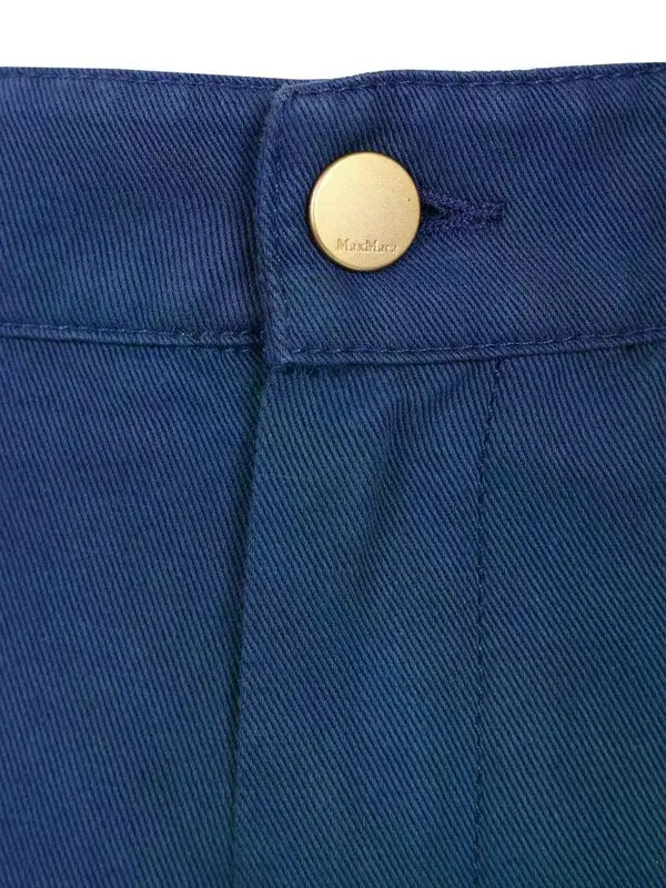 Max Mara Buttoned Drill Trousers