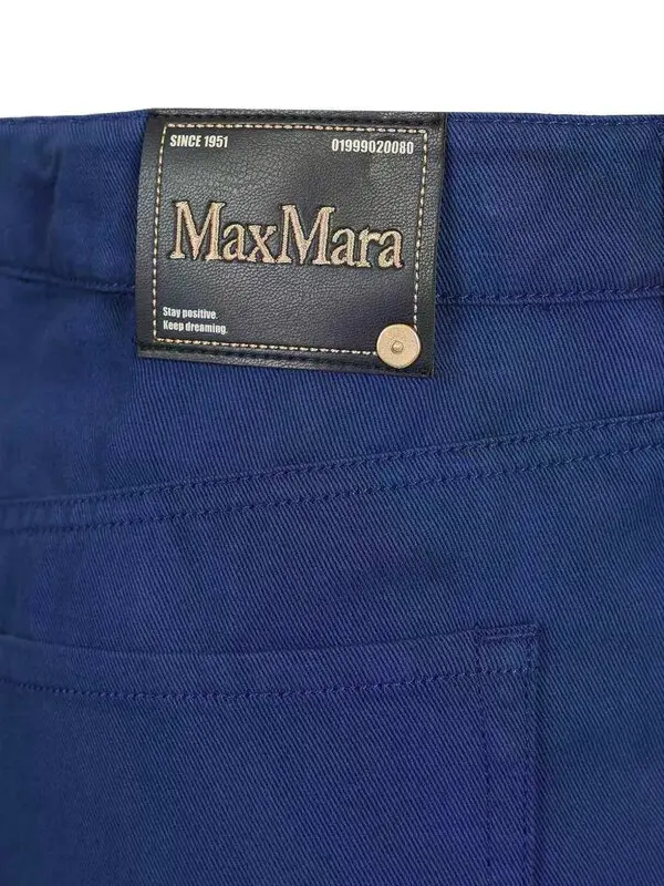 Max Mara Buttoned Drill Trousers