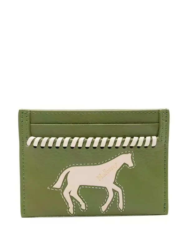 Mulberry Horse Leather Credit Card - Green