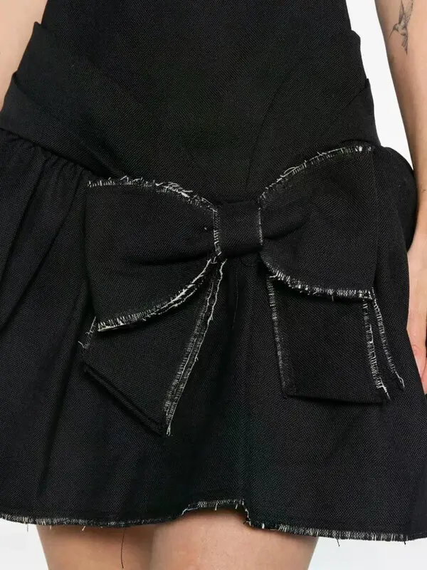 SHUSHU/TONG Bow Detail Mini Dress